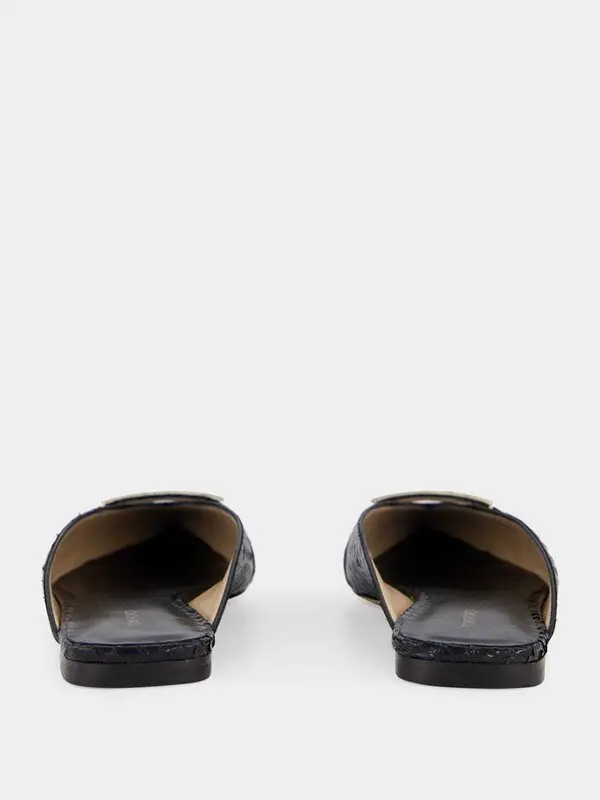 TOM FORD Julianne Pointed Toe Mules - Black