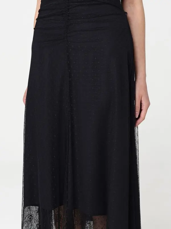 TWINSET Long-sleeved Chiffon Lace Dress