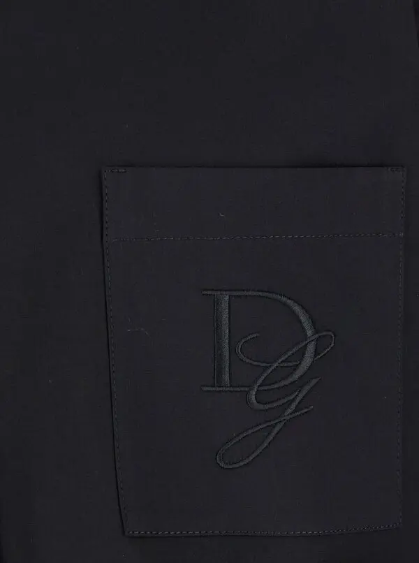 Dolce & Gabbana Dolce Gabbana Dg Embroidered Long-sleeved Shirt