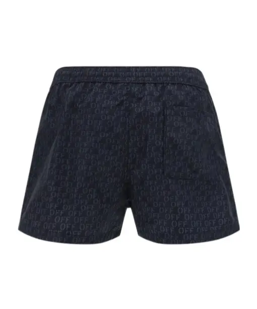 Off-White Allover Logo Swim Shorts