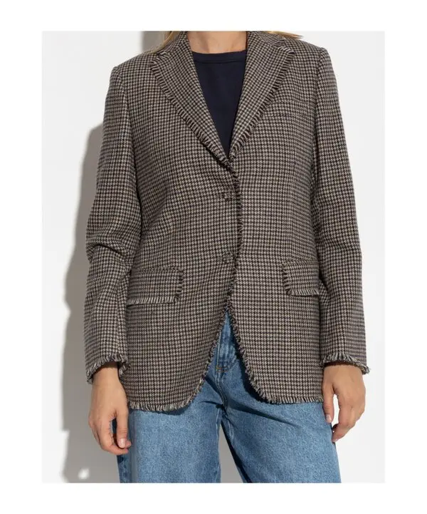 Officine Générale Houndstooth Single-breasted Blazer