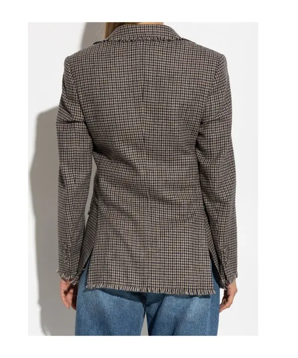 Officine Générale Houndstooth Single-breasted Blazer
