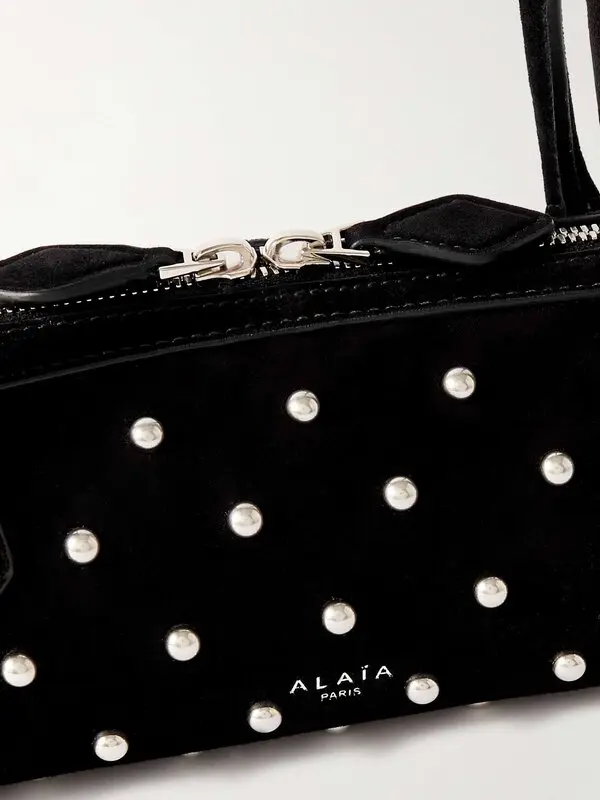 Alaïa Small Teckel Shoulder Bag - Black