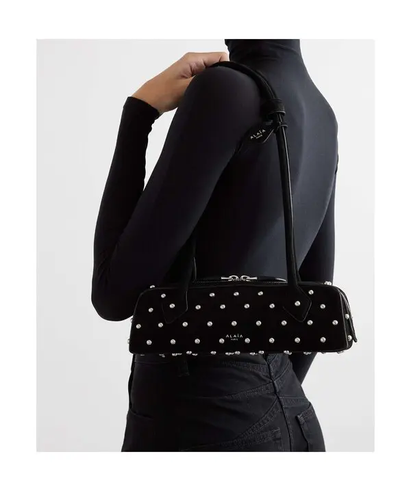 Alaïa Small Teckel Shoulder Bag - Black