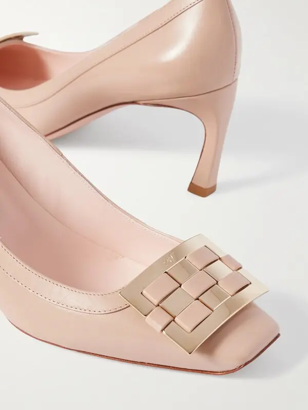 ROGER VIVIER Trompette Pumps With Knitted Buckle Detailing