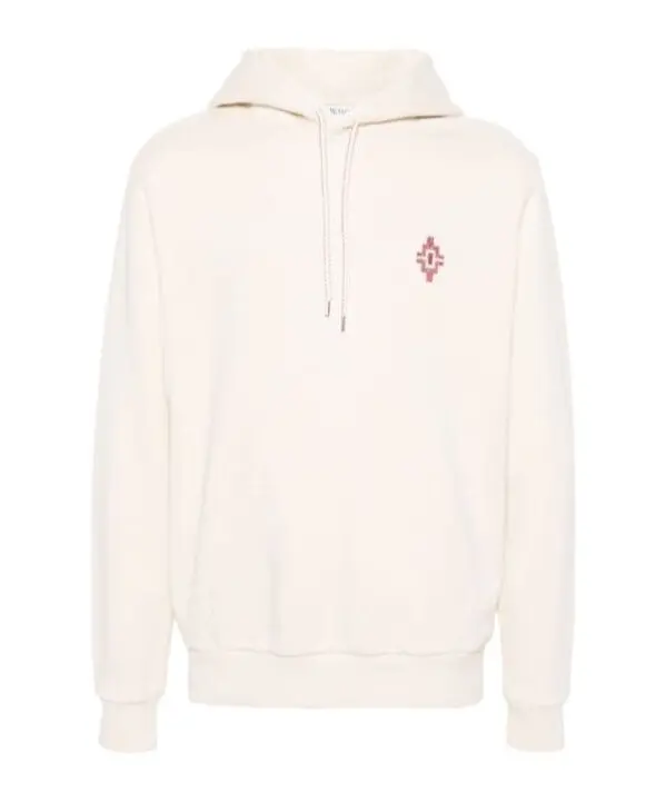 MARCELO BURLON COUNTY OF MILAN Graffiti Cross Cotton Hoodie - White