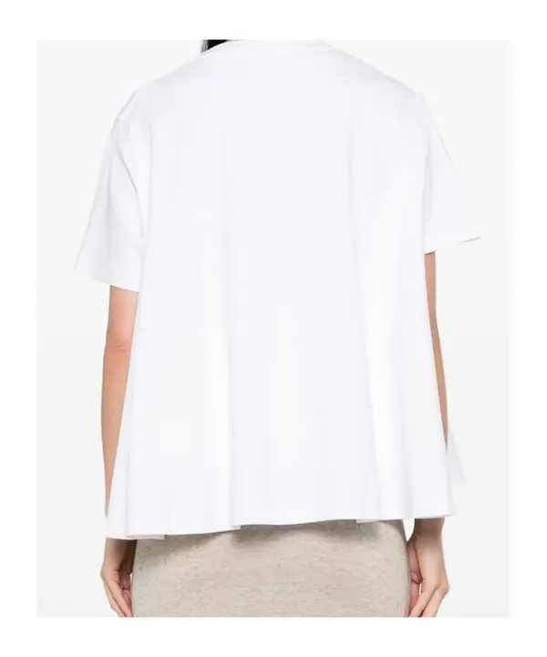 Loewe Trapeze Top With Round Neck And Short Sleeves