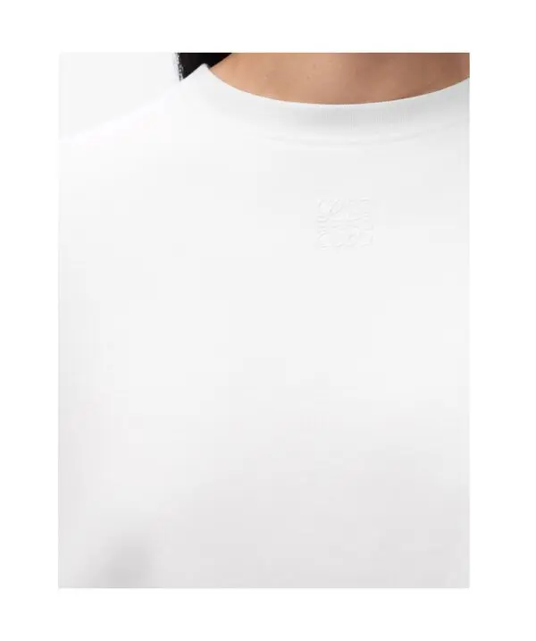 Loewe Trapeze Top With Round Neck And Short Sleeves
