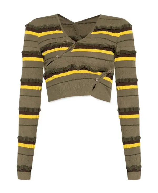 Jacquemus Striped Cropped Jumper