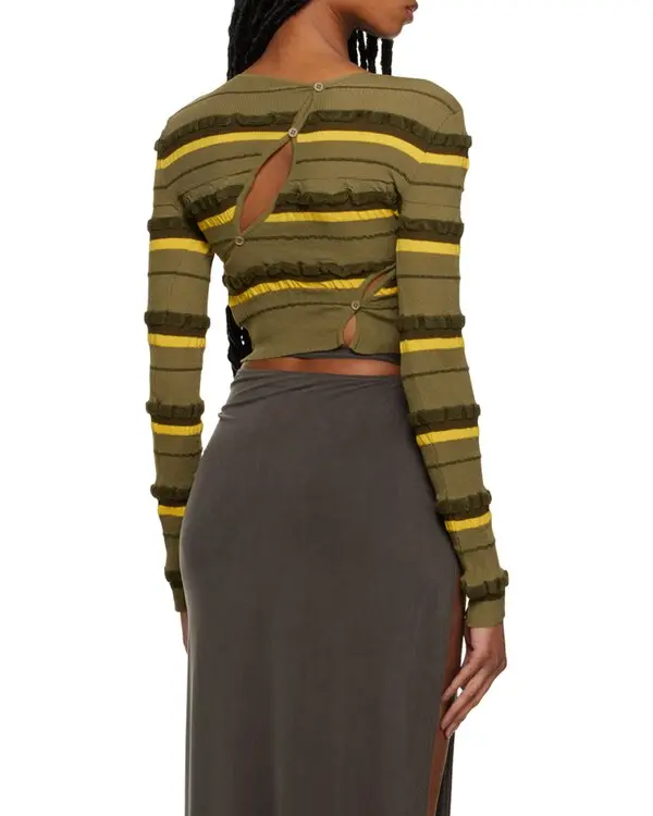 Jacquemus Striped Cropped Jumper