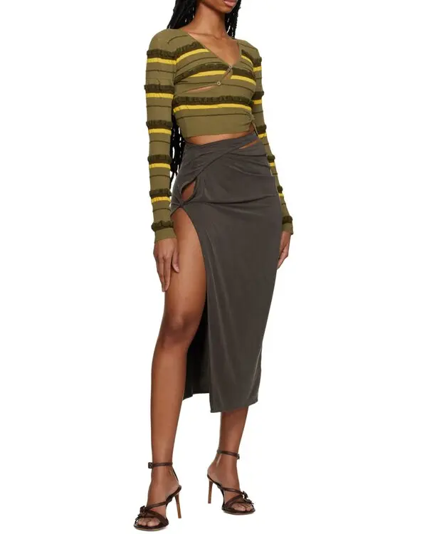 Jacquemus Striped Cropped Jumper