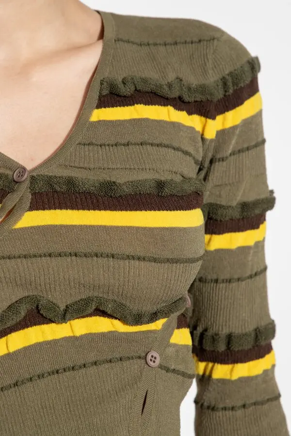Jacquemus Striped Cropped Jumper