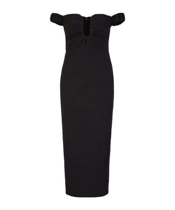 Roland Mouret Sleeveless Off-the-shoulder Cady Dress