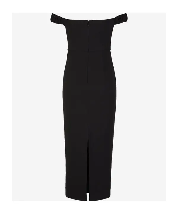 Roland Mouret Sleeveless Off-the-shoulder Cady Dress