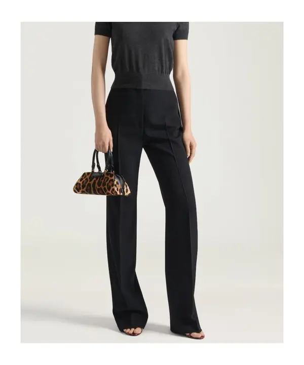 Givenchy Tailored Wool Cigarette Pants - Black