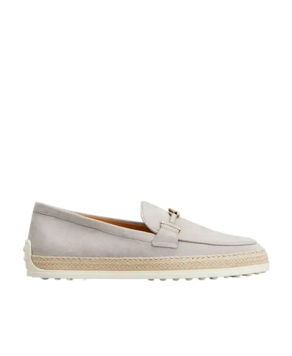 TOD'S Gomma Slip-on Loafers With Logo Sole - White