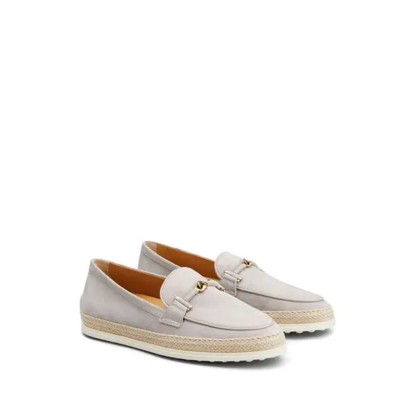 TOD'S Gomma Slip-on Loafers With Logo Sole - White