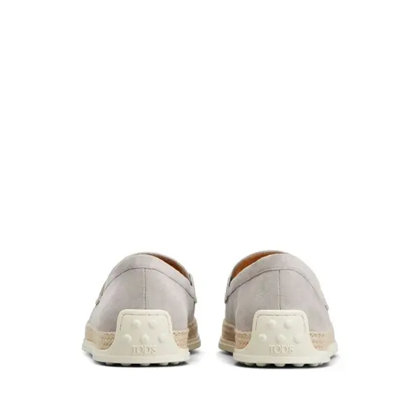 TOD'S Gomma Slip-on Loafers With Logo Sole - White