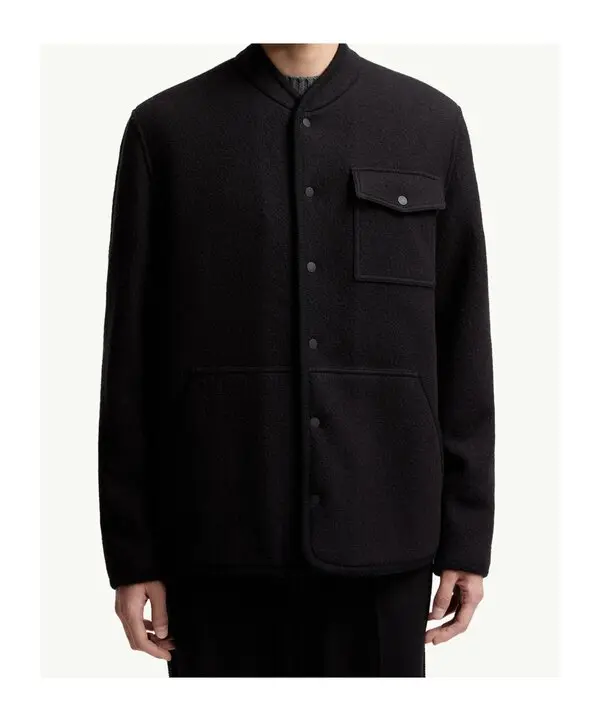 Moncler Logo Patch Button-up Shirt Jacket