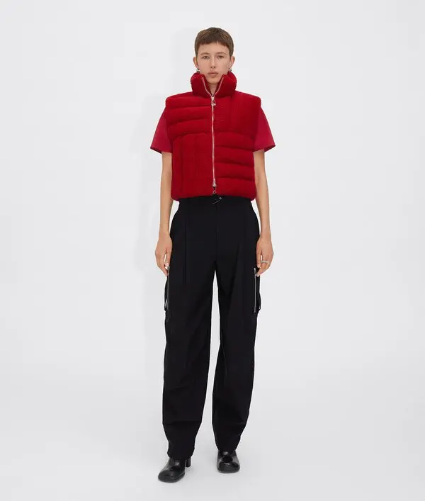 Bottega Veneta Quilted Zip-up Sleeveless Jacket