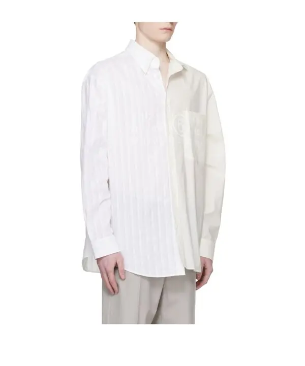 MAISON MARGIELA Two-tone Poplin Shirt