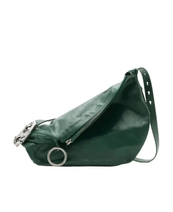 Burberry Medium Knight Zipped Shoulder Bag - Green