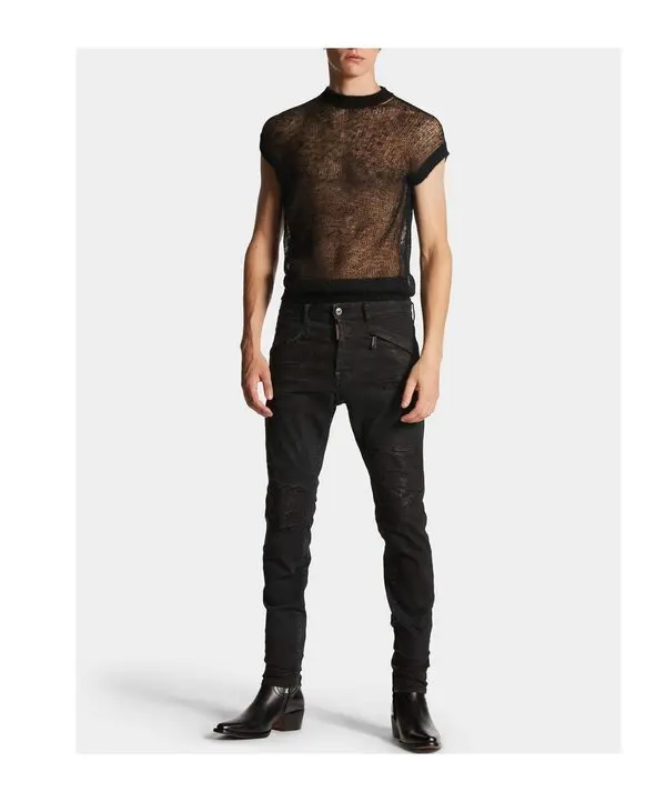 Dsquared2 Logo Patch Ripped Cool Guy Jeans