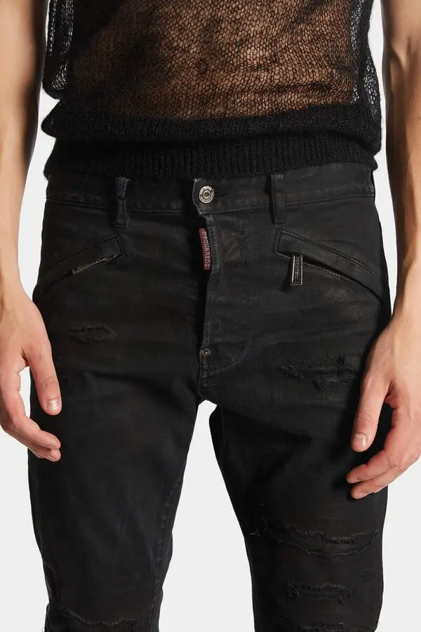 Dsquared2 Logo Patch Ripped Cool Guy Jeans