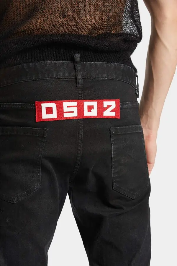 Dsquared2 Logo Patch Ripped Cool Guy Jeans