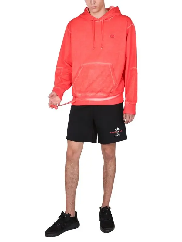 Helmut Lang Military Hoodie - Orange