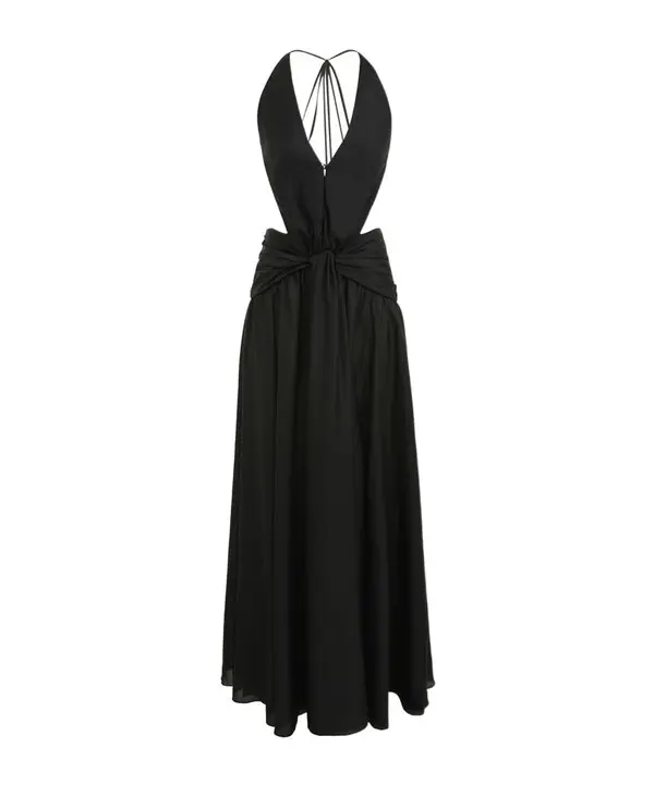 Zimmermann Halterneck Gathered Midi Dress