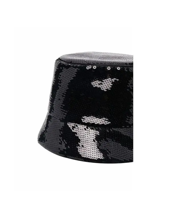 Prada Sequined Bucket Hat - Black