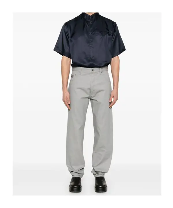 Prada Triangle-logo Low-rise Straight-leg Jeans