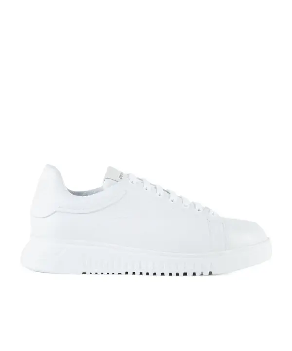 Emporio Armani Round Toe Lace-up Sneakers