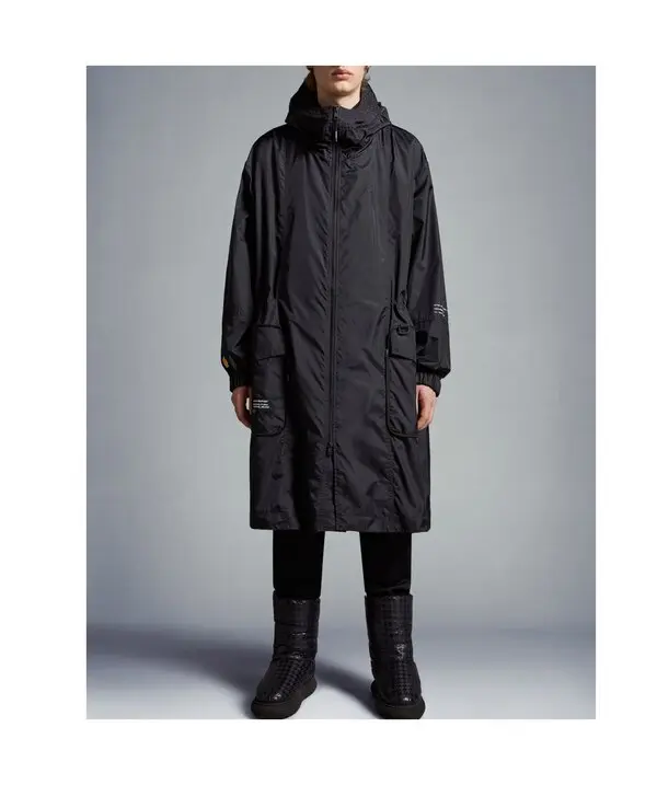 Moncler Packable Parka With Floral Embellishments