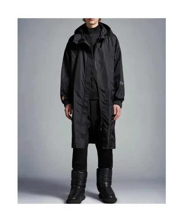 Moncler Packable Parka With Floral Embellishments