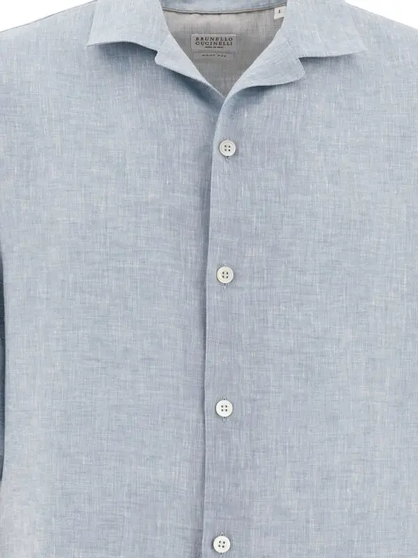 Brunello Cucinelli Short-sleeved Button-up Shirt
