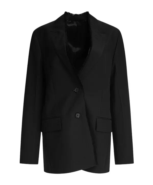 TOTEME Single-breasted Long-sleeved Blazer - Black