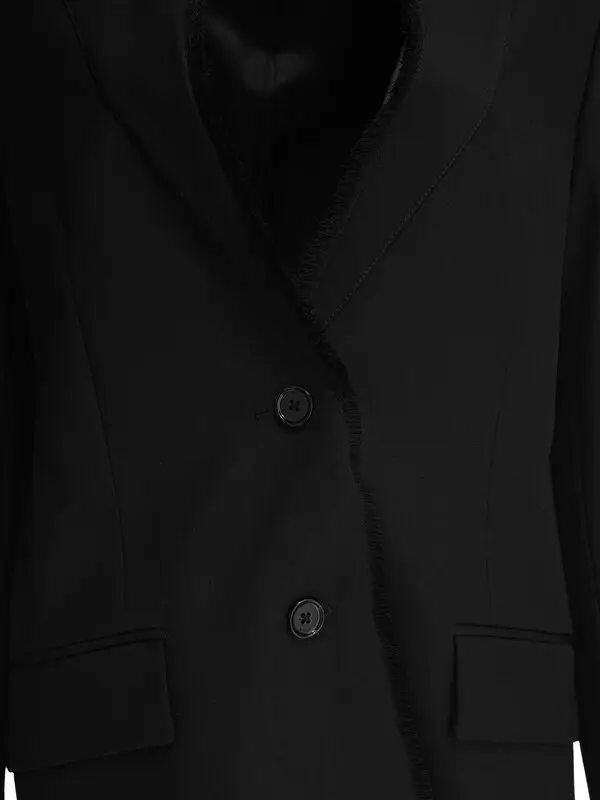 TOTEME Single-breasted Long-sleeved Blazer - Black