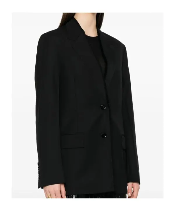 TOTEME Single-breasted Long-sleeved Blazer - Black