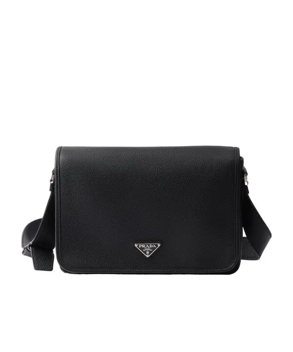 Prada Leather Shoulder Bag - Black