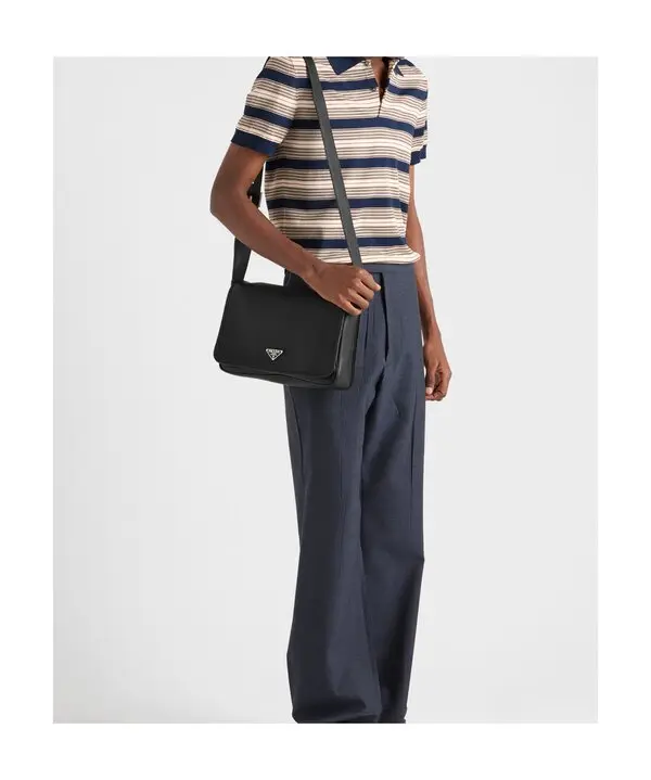 Prada Leather Shoulder Bag - Black