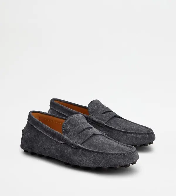 TOD'S Round-toe Slip-on Loafers - Blue