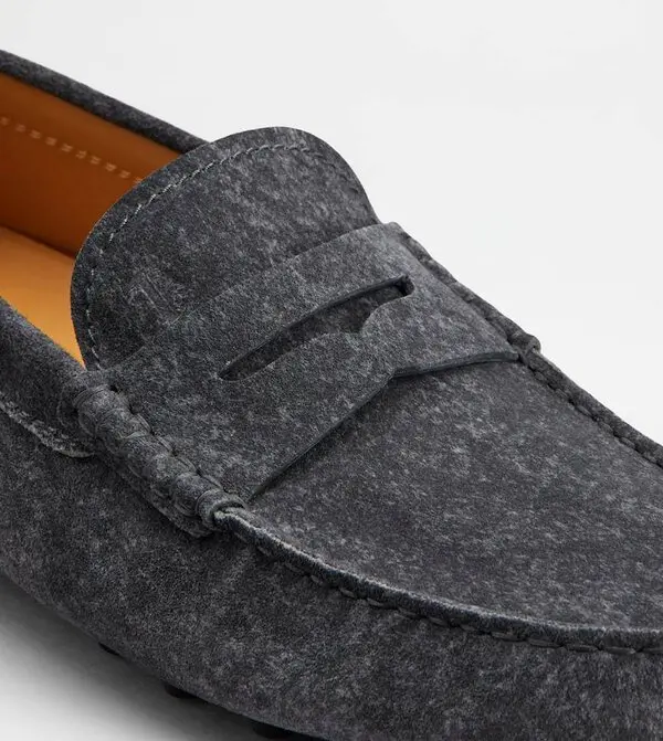 TOD'S Round-toe Slip-on Loafers - Blue