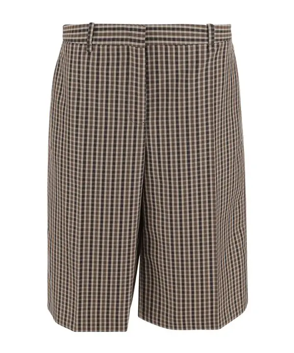 JIL SANDER Checked Tailored Shorts