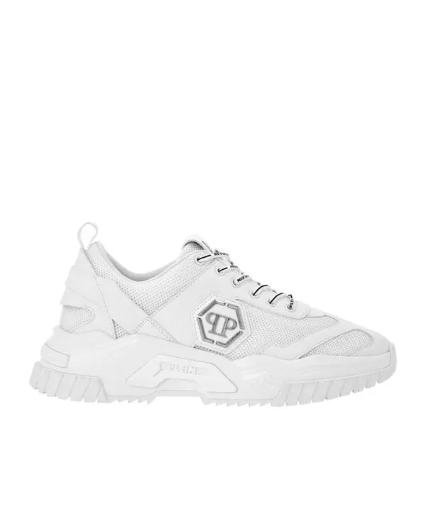 Philipp Plein Round Toe Lace Up Sneakers