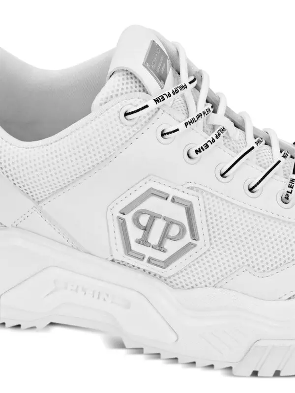 Philipp Plein Round Toe Lace Up Sneakers