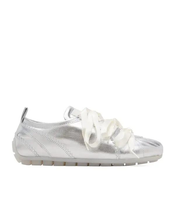Simone Rocha Ballerina Grip Low-top Sneakers - Silver