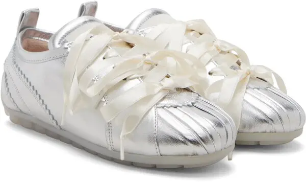 Simone Rocha Ballerina Grip Low-top Sneakers - Silver