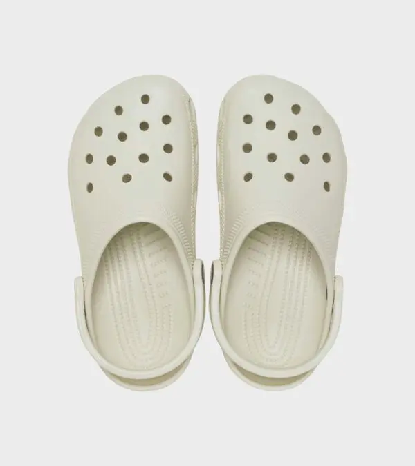 CROCS Round-toe Clogs With Ventilation And Heel Strap - Linen
